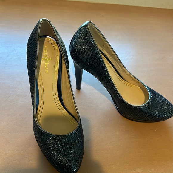 Shoes | Cole Haan Blue Sequence Heels | Poshmark